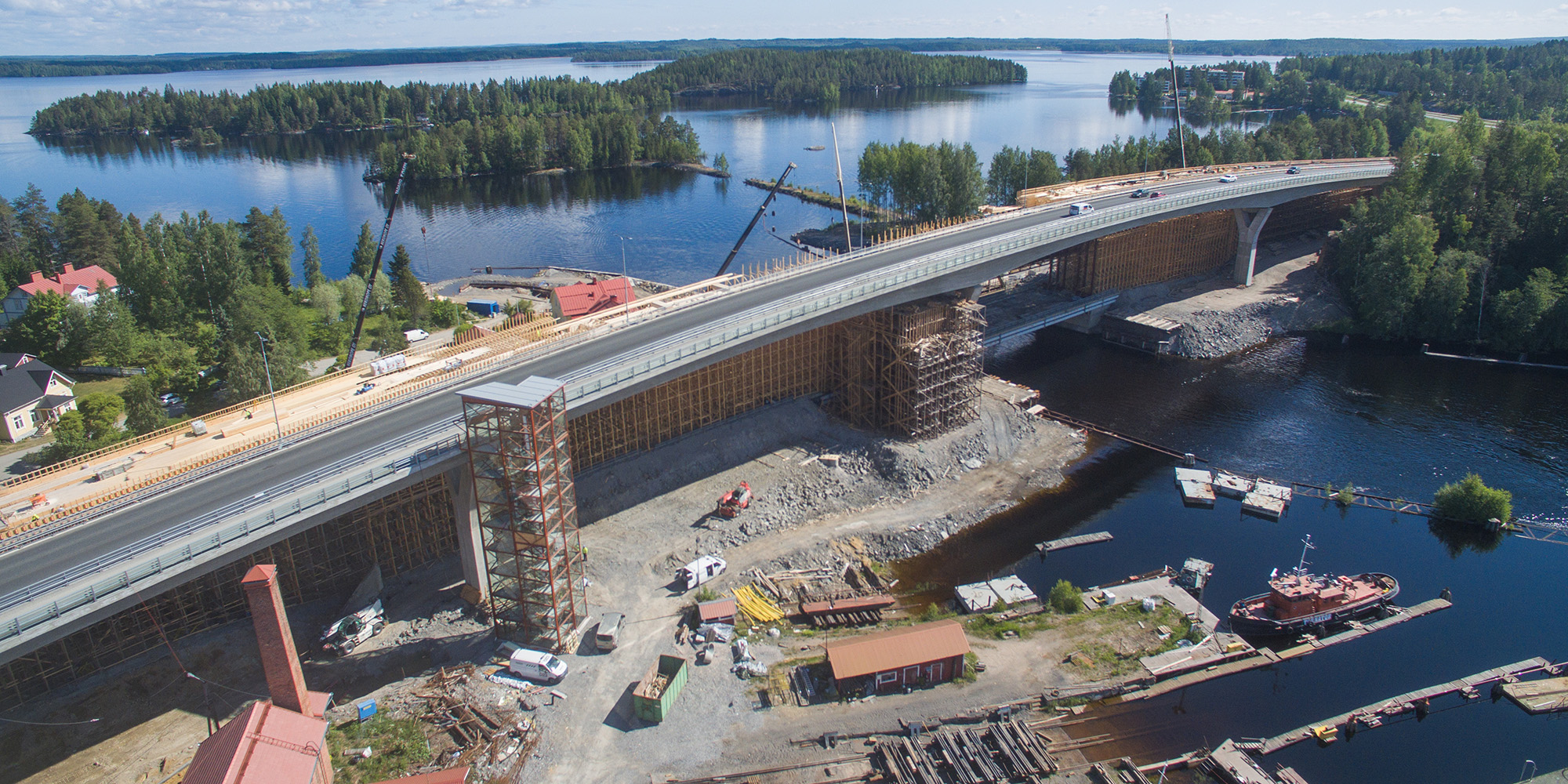 Laitaatsalmen silta on Suomen suurin betoninen silta - ”Ensimmäisen ...
