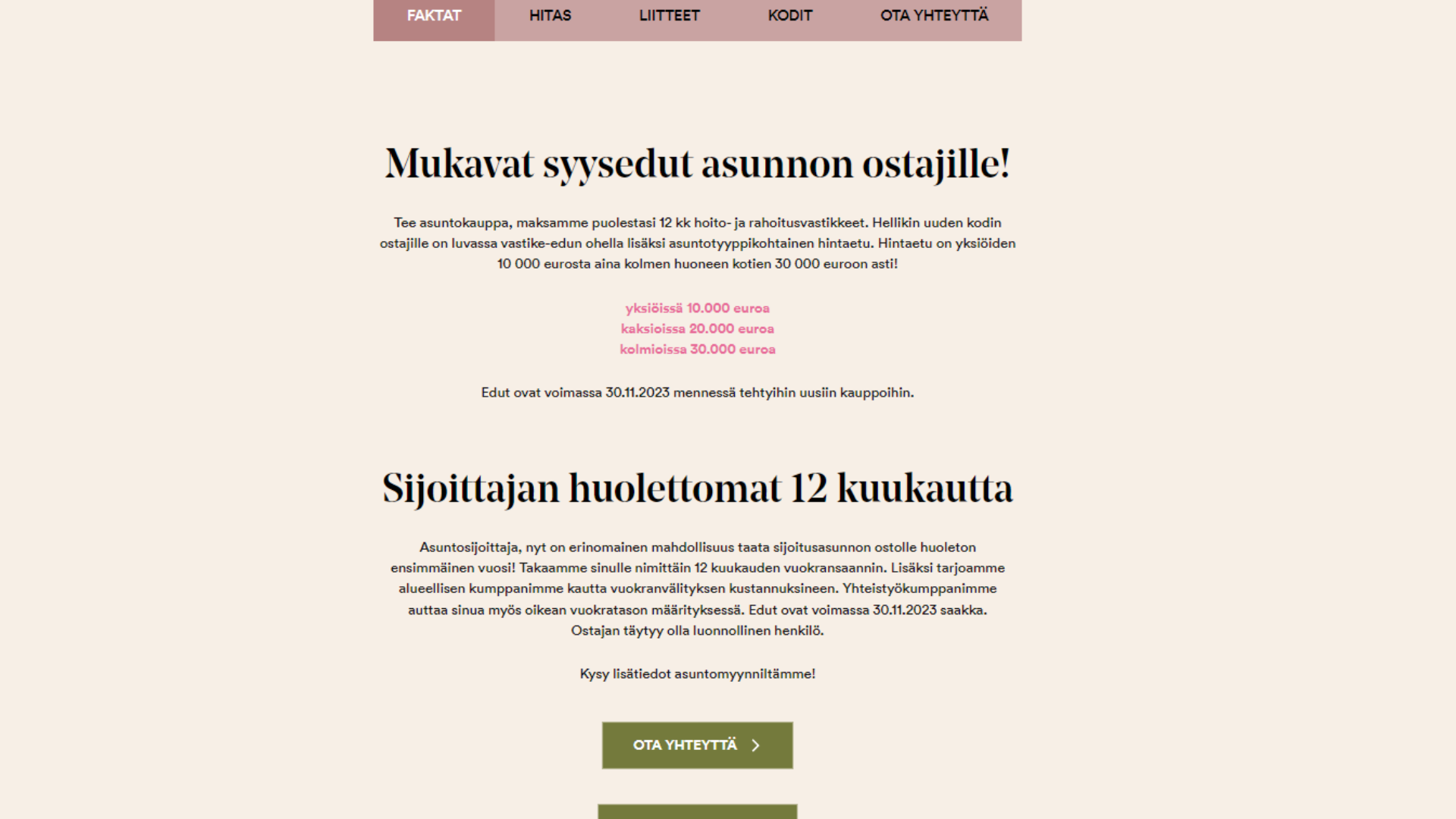 Uusia hitas-asuntoja myydään kymmenien tuhansien eurojen alennuksella ...
